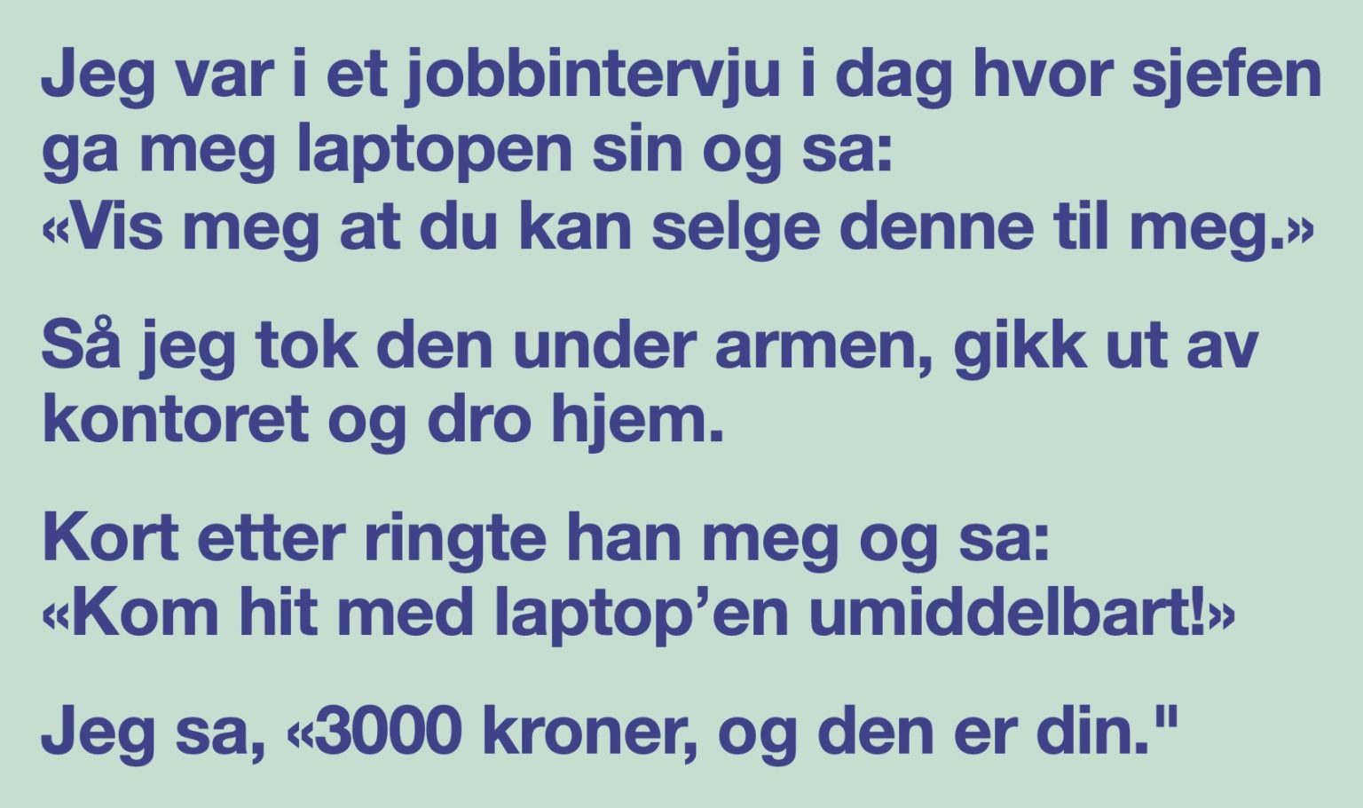 Humor på jobben Arkiver - Humor & Lønnsomhet - Jon Morten Melhus ...